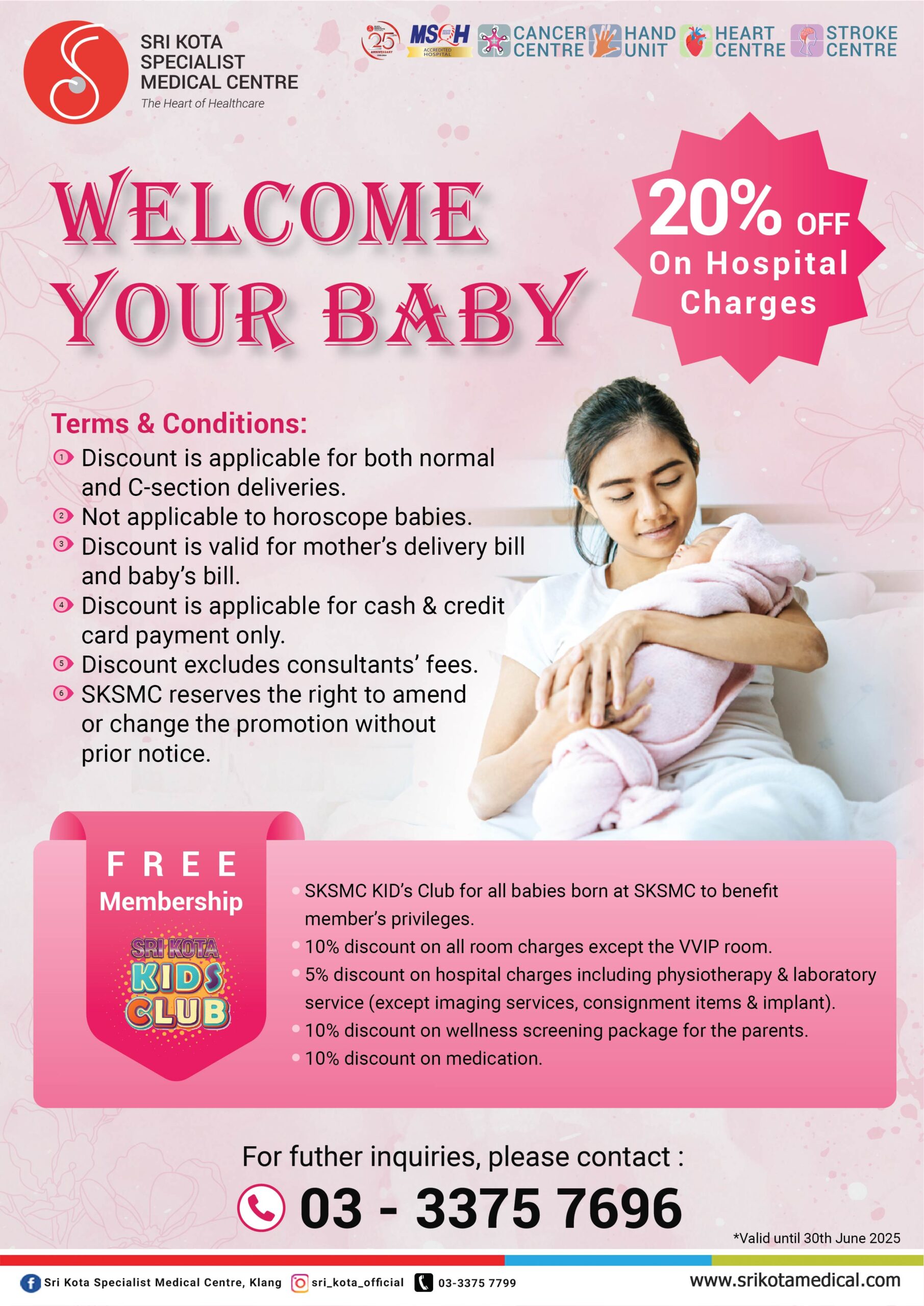 Maternity Promotion (20% Off Hospital Charges) - Sri Kota Specialist ...